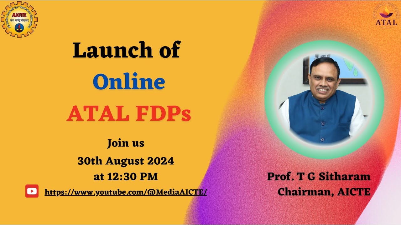 LAUNCH OF ONLINE ATAL FDPs - YouTube