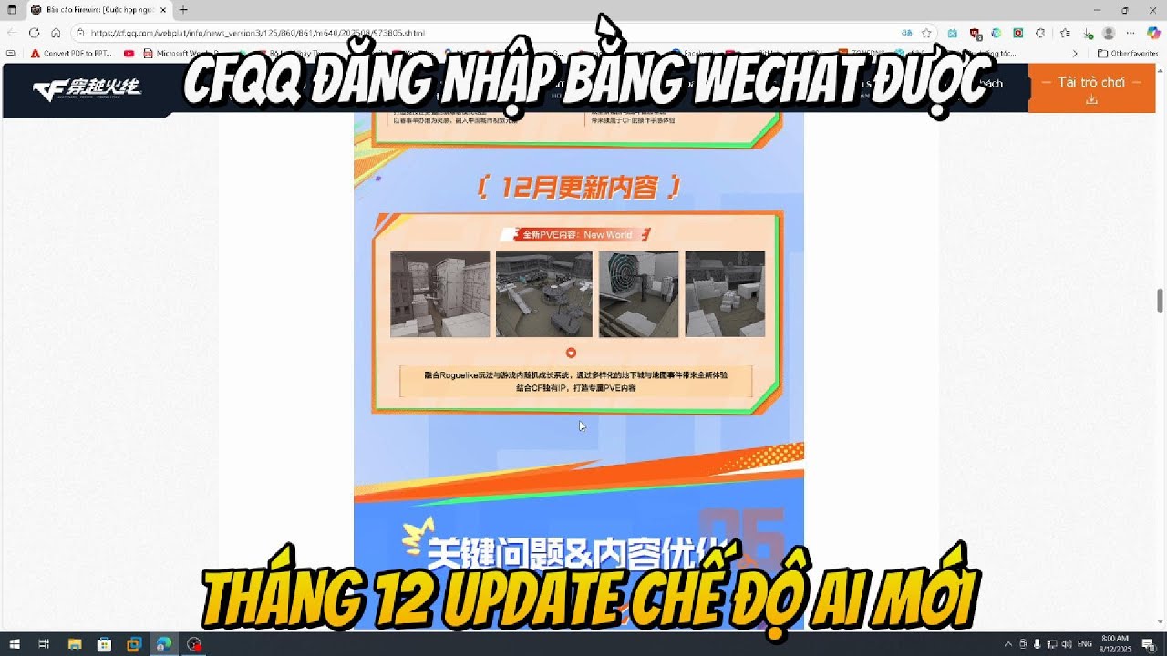 CFQQ Sẽ Đăng Nhập Bằng Wechat Được, Tháng 12 Có Chế Độ AI Mới | CFQQ ...