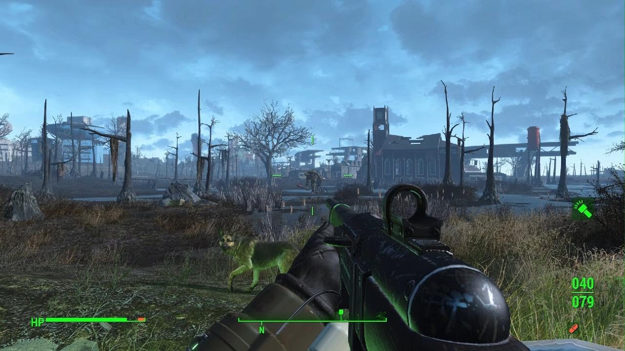 Fallout 4 - Behemoth Vs Ghoul! - YouTube