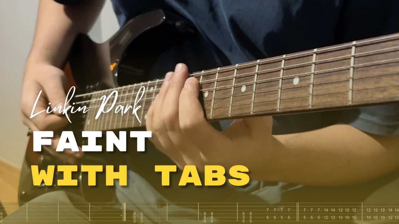 Linkin Park - Faint Guitar Cover With Tabs - YouTube