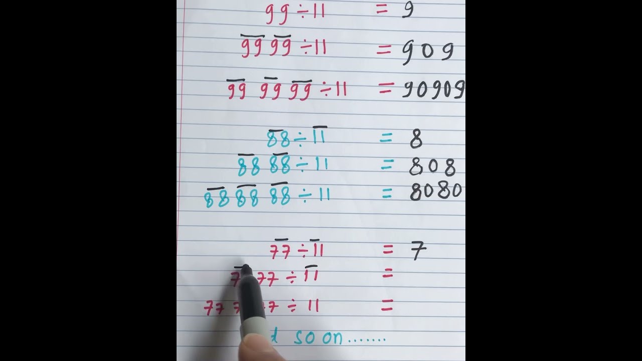 Math Division Tricks and Tips | Division of 11 | Easy Peasy Division ...