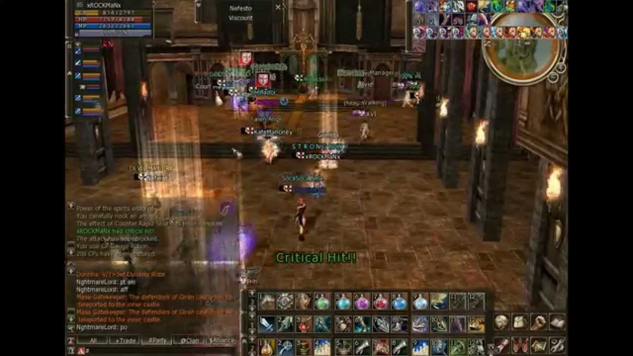 Lineage2 L2 LOAD SIEGE GIRAN Ghost Sentinel player - YouTube
