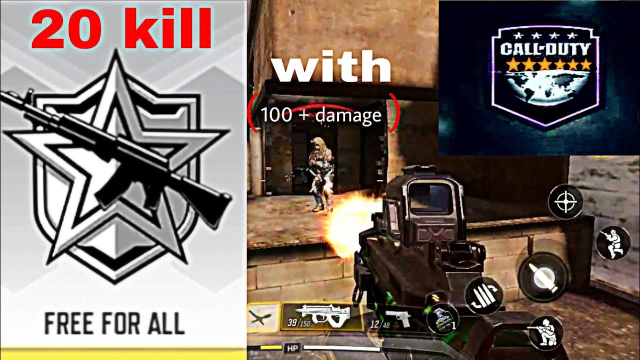 My call of duty free for all mode I killed 20 my first vdo - YouTube