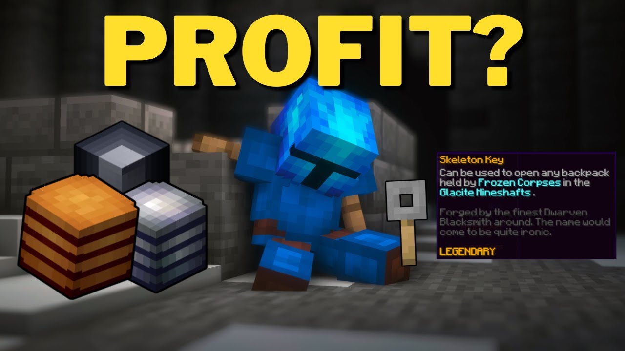 Loot From 100 Frozen Corpses In The Glacite Tunnels | Hypixel Skyblock ...
