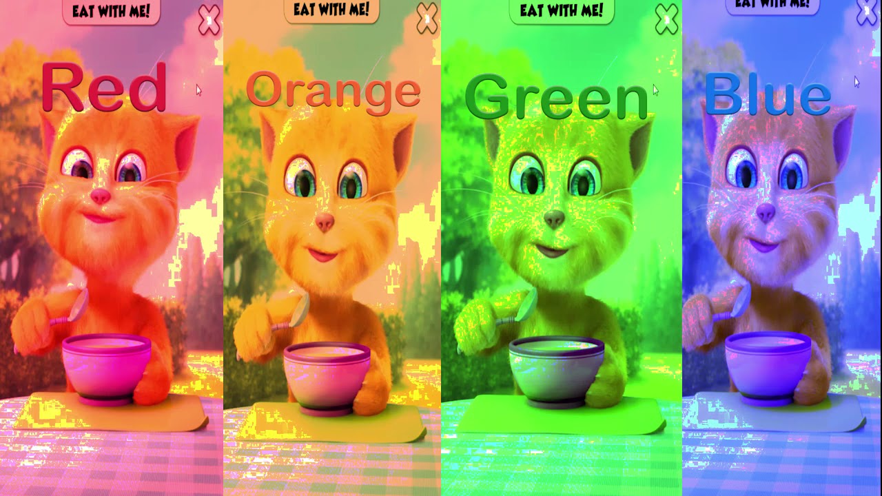 Learn color with my talking ginger 2 - Part 2 - YouTube