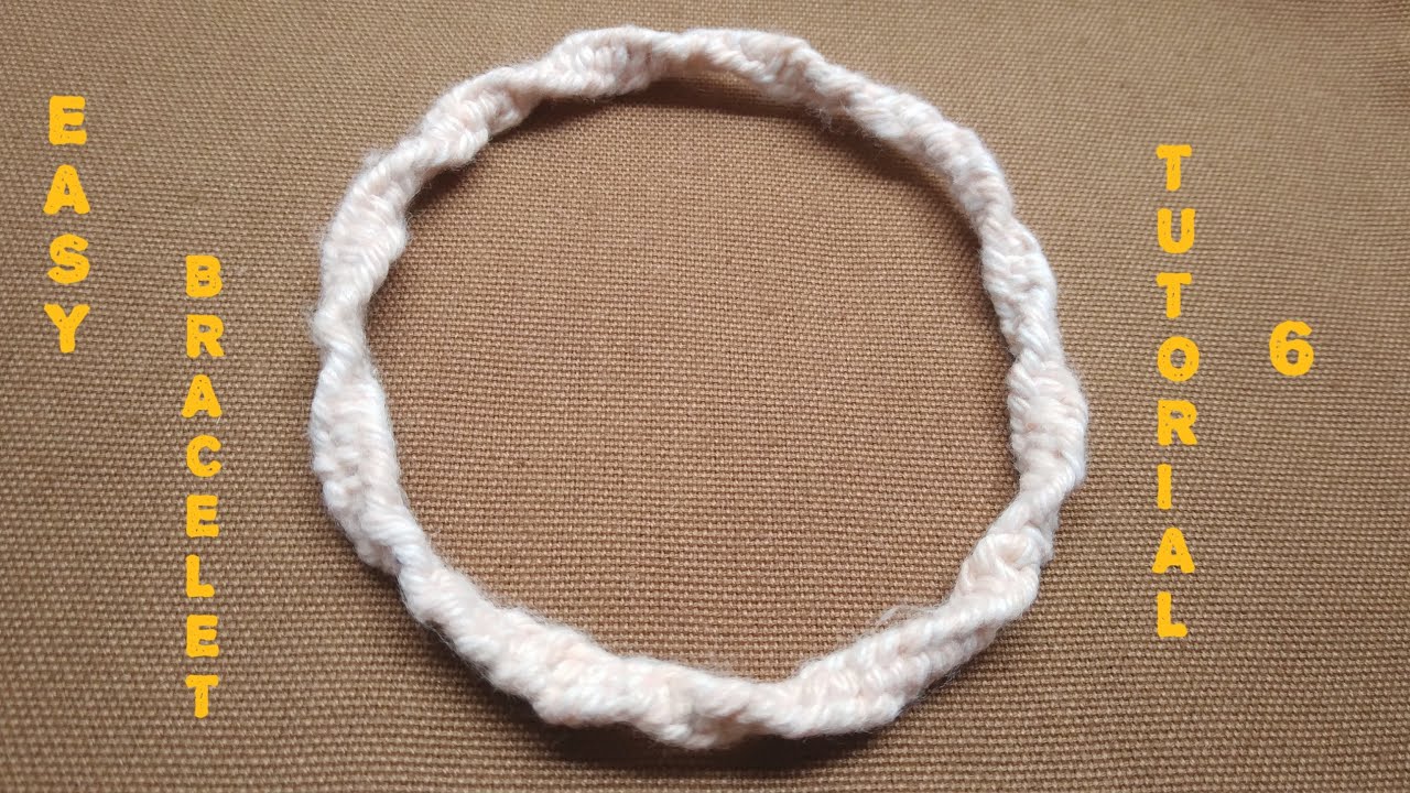 Easy Bracelet Tutorial 6 | Membuat gelang dari senar gitar dan tali ...