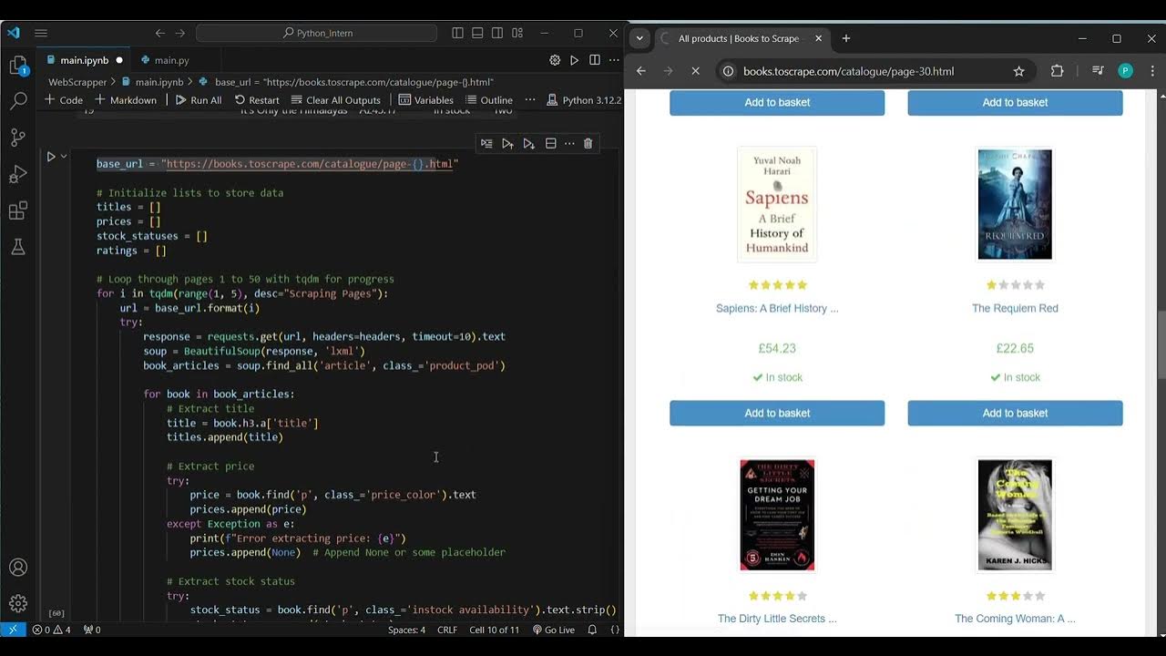WEB SCRAPPING Project Using Python | CodeSpaze - YouTube