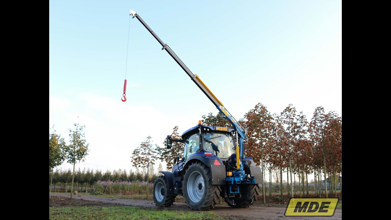 MDE tree loading crane 270L E3 - YouTube