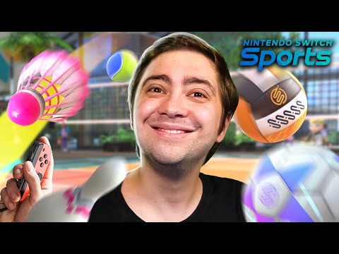 alanzoka jogando Nintendo Switch Sports com os amigos