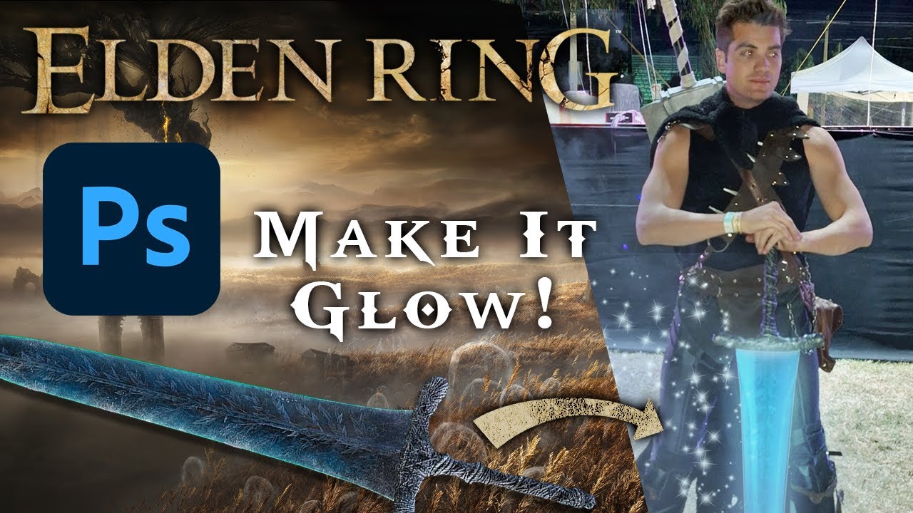 Darkmoon Greatsword From Elden Ring | Glow Effect Photoshop Timelapse ...