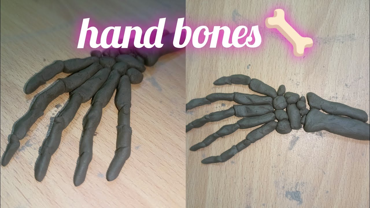 clay amazing hand bones🦴 - YouTube