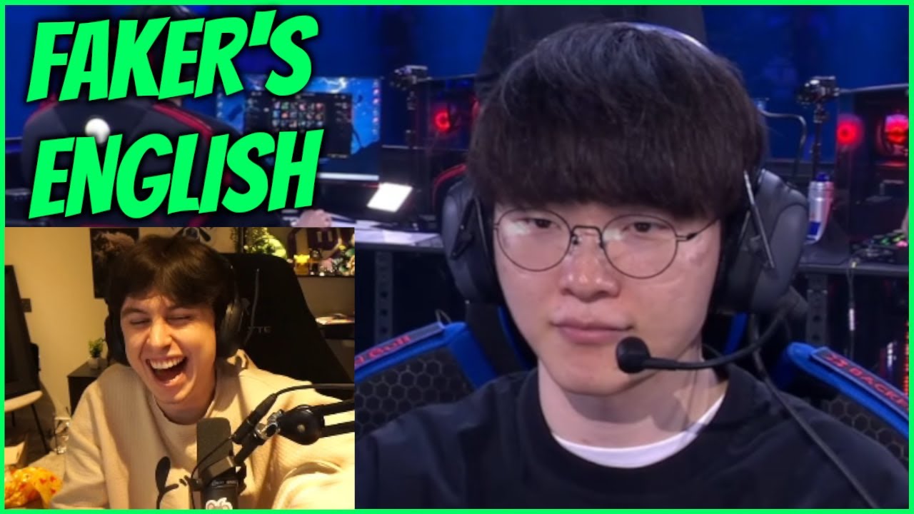 Caedrel Reacts To Faker's English Being CRAZY Good - YouTube