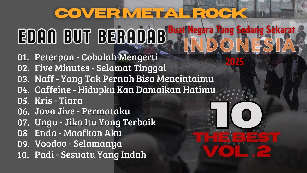 THE BEST 10 COVER VERSI METAL ROCK VOL. 2 INDONESIA 90an - YouTube