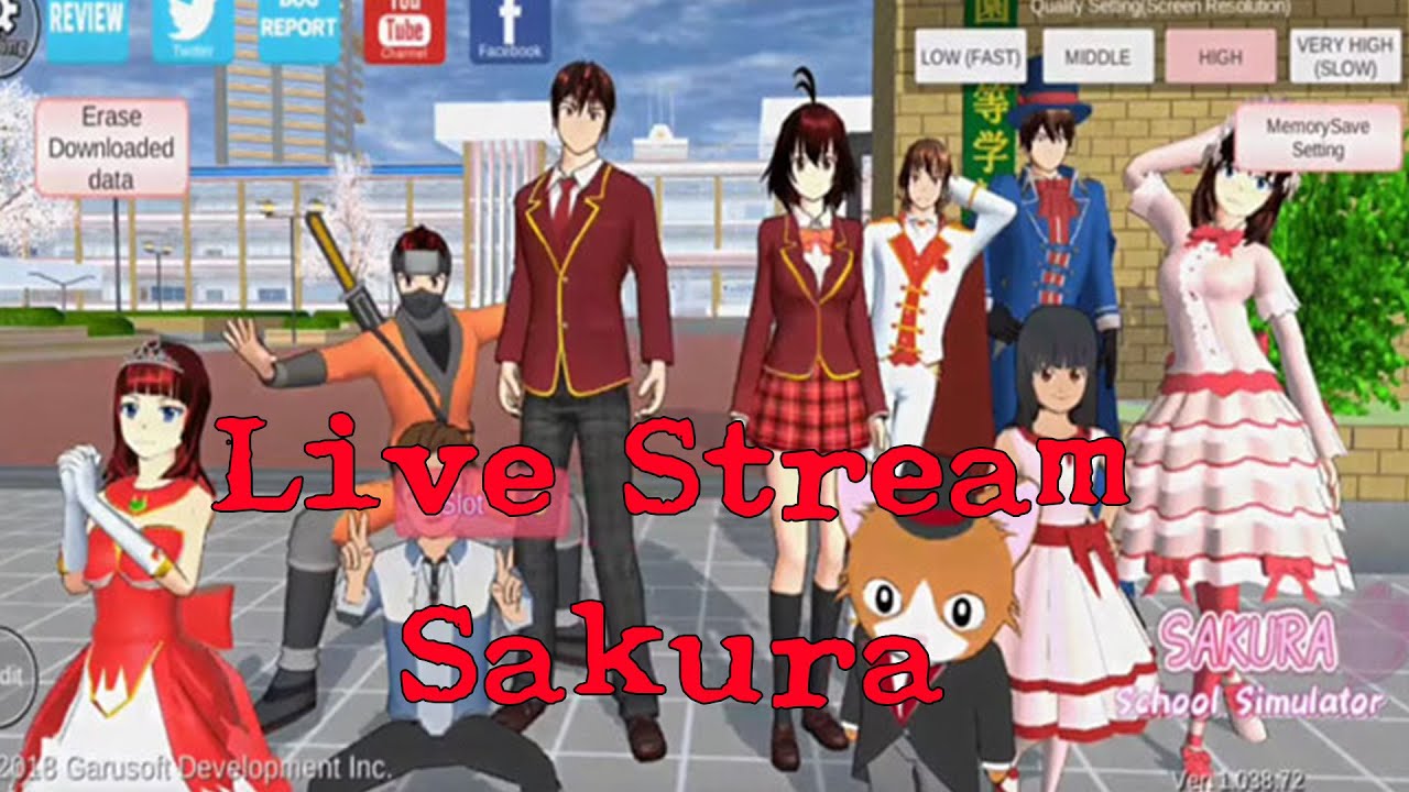 Live Sakura School Simulator ||Sakura ternyata.... - YouTube