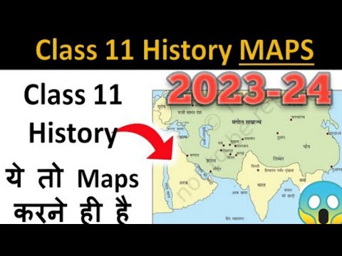 class 11th history map // history anual exam important map 2023-24 ...