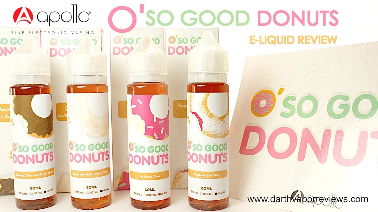 O' So Good Donuts E-Liquid Line Review - YouTube