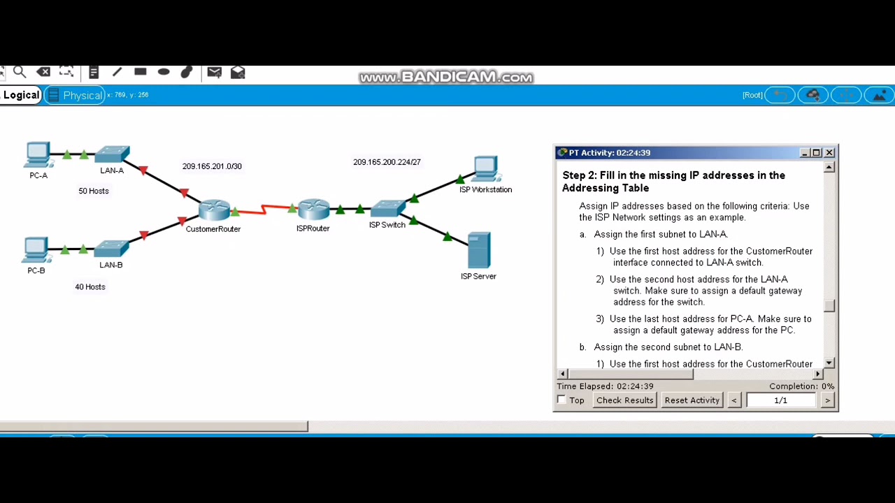 Cisco Packet tracer 11.5.5 subnet an IPv4 Network ( part 1 ) - YouTube