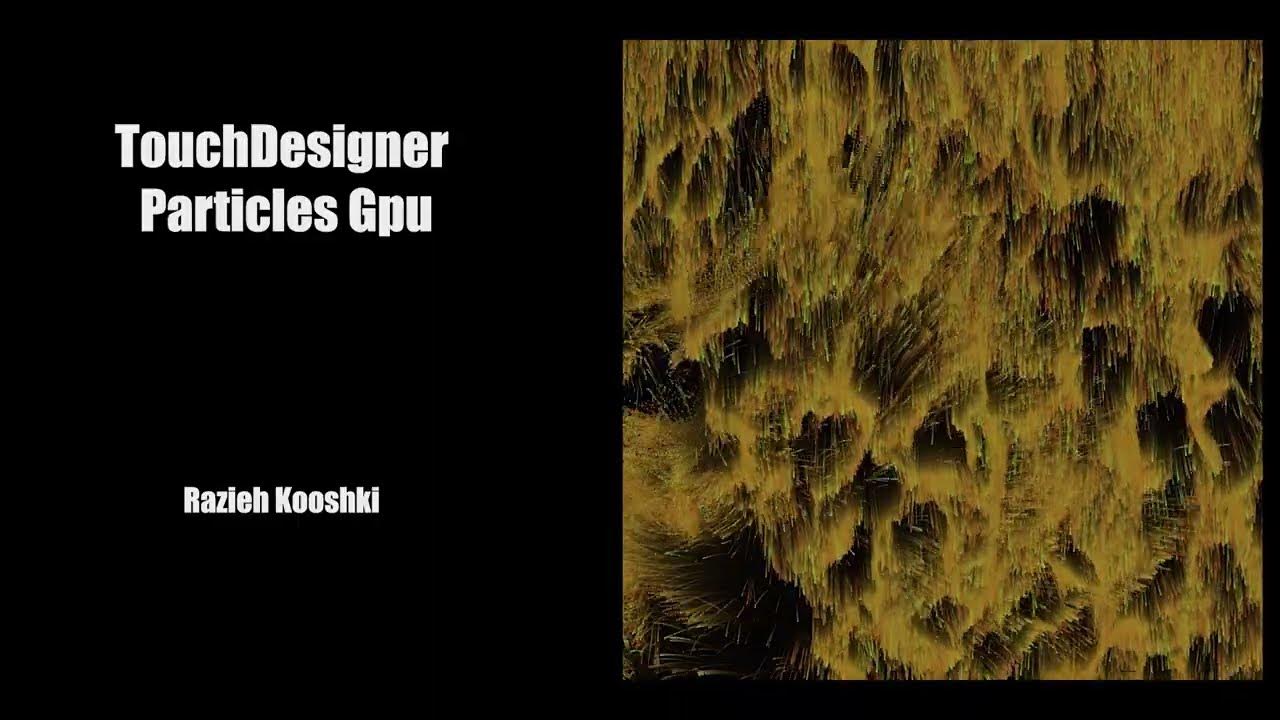 TOUCHDESIGNER Tutorial - Particles Gpu / Optical flow - YouTube