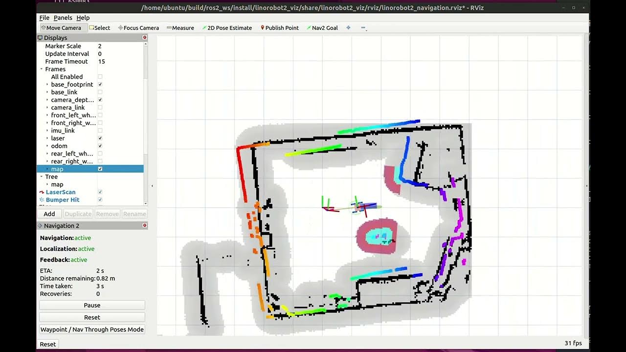 linorobot2 Mecanum drive Rviz - YouTube