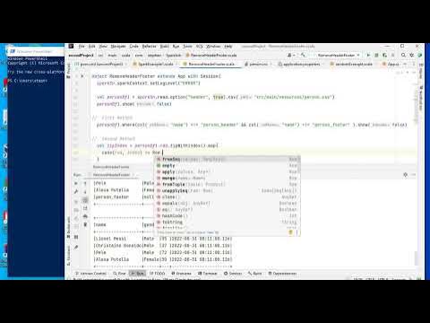 Two Ways To Remove Header And Footer From Spark Dataframe | zipWithIndex | Scala - YouTube