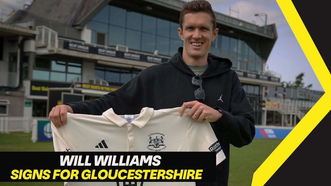 Will Williams' first interview with Gloucestershire - YouTube