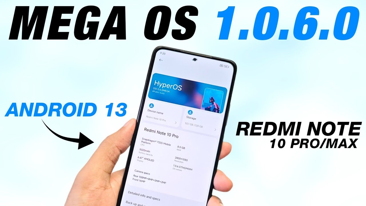 Hyper Mega OS 1.0.6.0 For Redmi Note 10 Pro/Max | Android 13 | Full ...