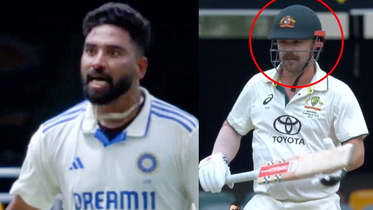 Angry DSP Siraj Arrested again Travis Head in Gaba Test | Siraj Wicket ...