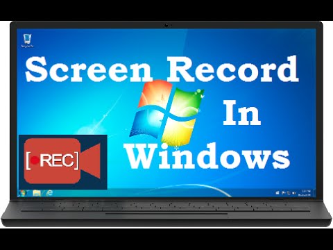 How to screen record in windows - YouTube