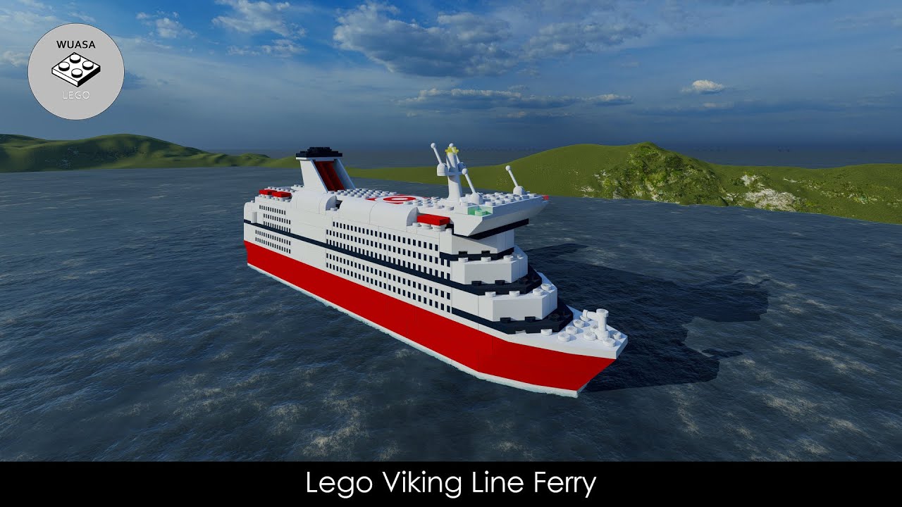 Lego System Viking Line Ferry 1924-2 done in Studio 2.0 | Speed Build ...