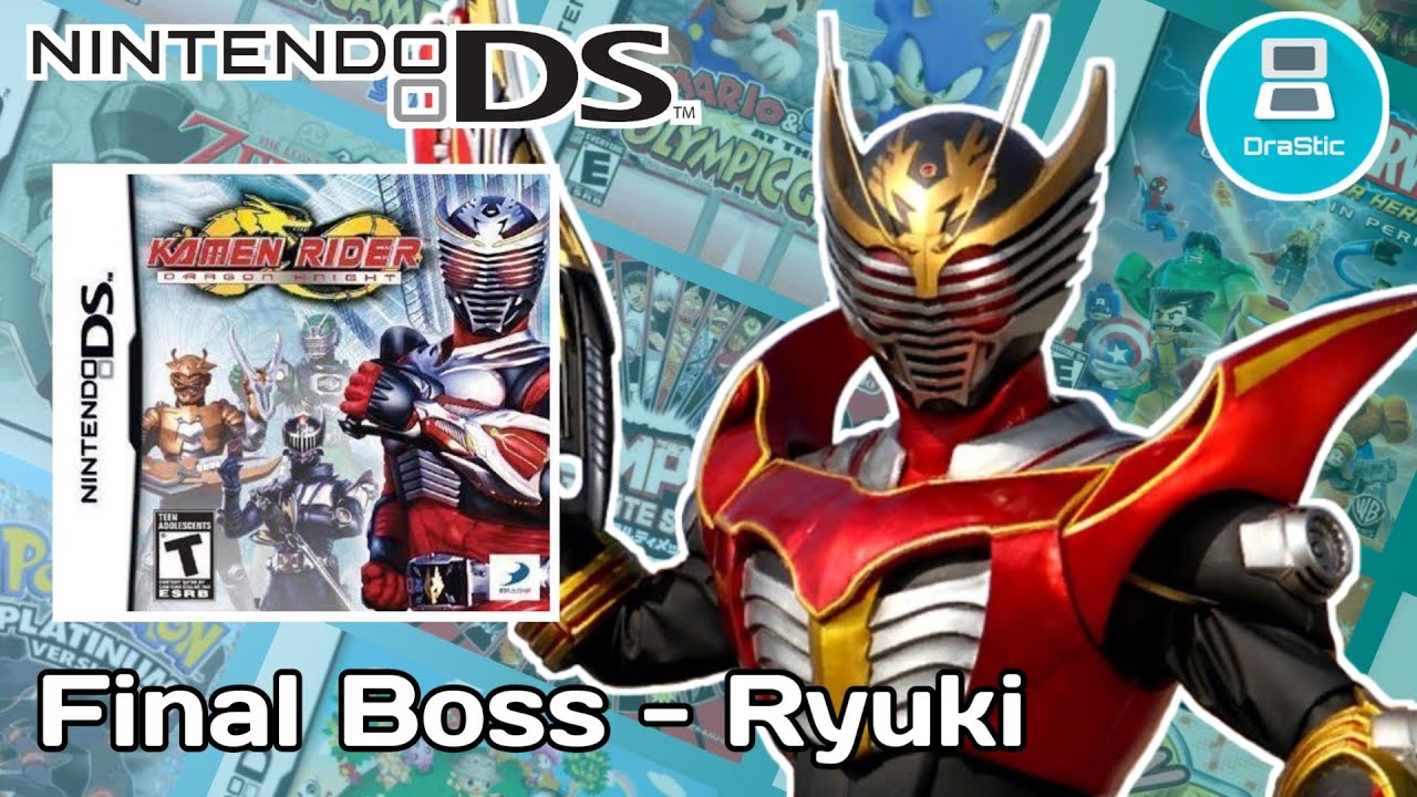 Gameplay Kamen Rider Dragon knight Final boss Ryuki Story Mode NDS ...