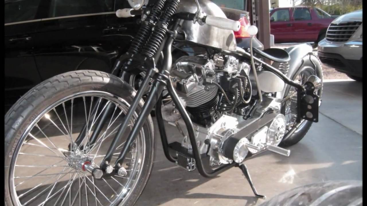 Bad Ass Chopper & Harley Knuckle Head In The Living Room.wmv - YouTube