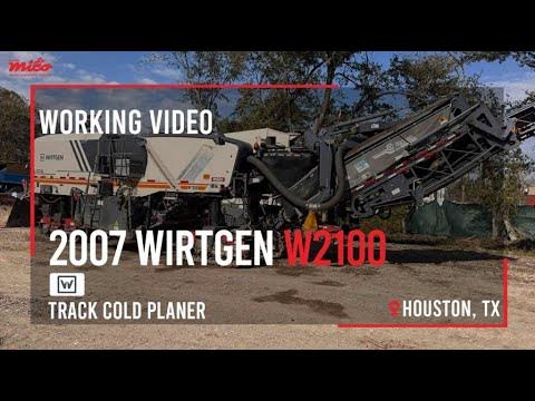 2007 Wirtgen W2100 - Track Cold Planer - Inspection - Operational - YouTube
