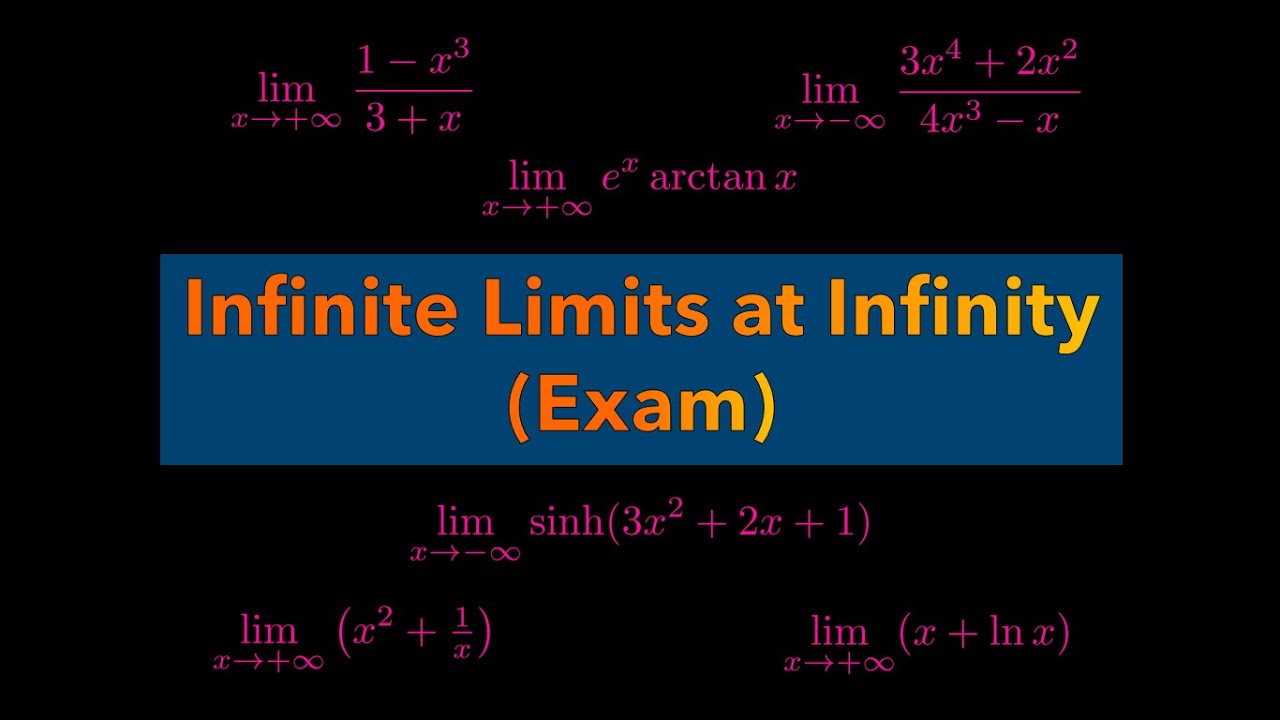 CALCULUS 1 | Infinite Limits at Infinity (Exam) - YouTube