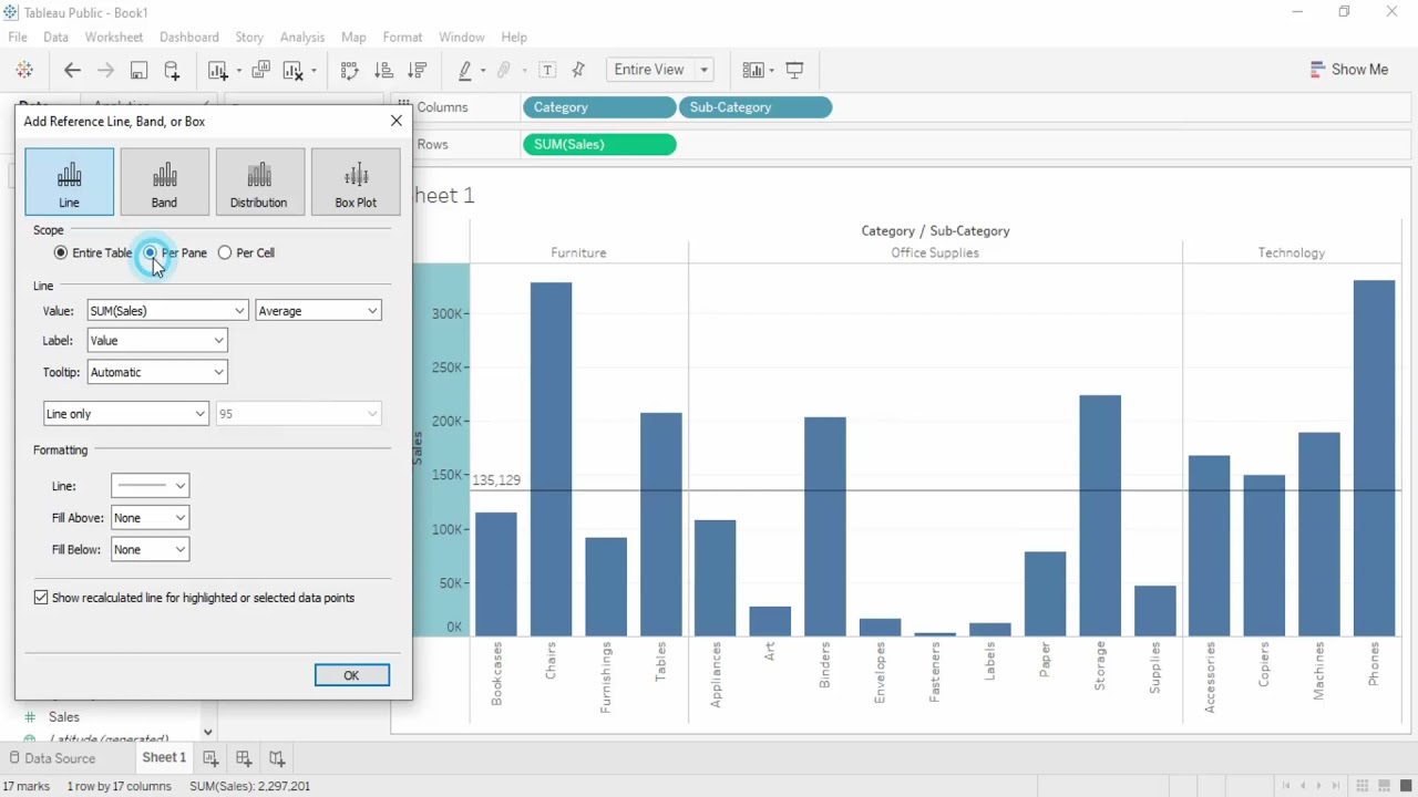 Tableau Tutorial For Beginners 30 Create A Reference Line In Tableau Tableau Tutorial For Beginners 30 Create A Reference Line In Tableau