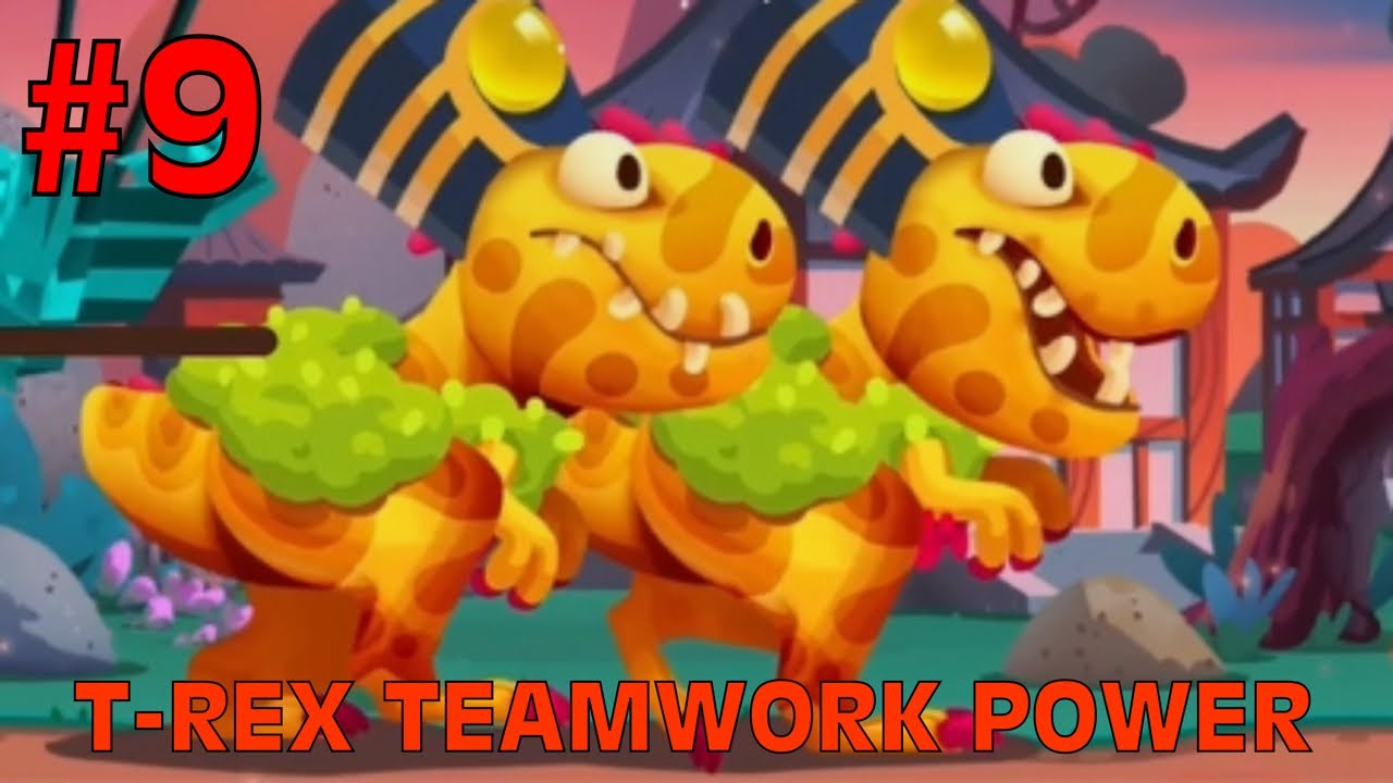 Dino Bash: Travel Through Time | EP 9 | T-Rex Teamwork Power - YouTube