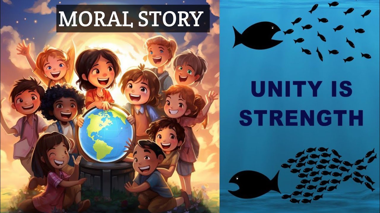 unity is strength-Moral story short stories in English for kids - YouTube