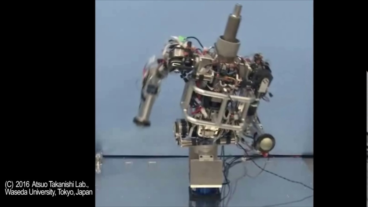 2016 Bipedal Running Robot: Running movement of upper body - YouTube