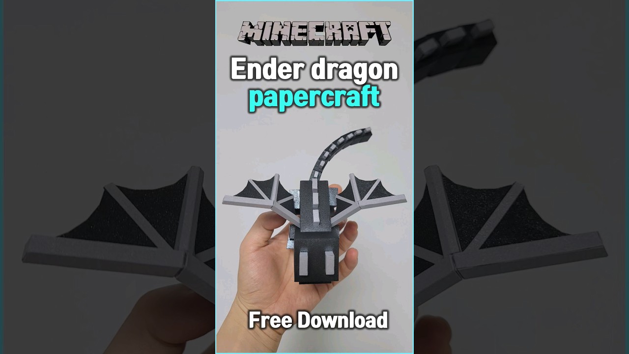 Papercraft Minecraft Enderdragon Minecraft Enderman Papercraft By