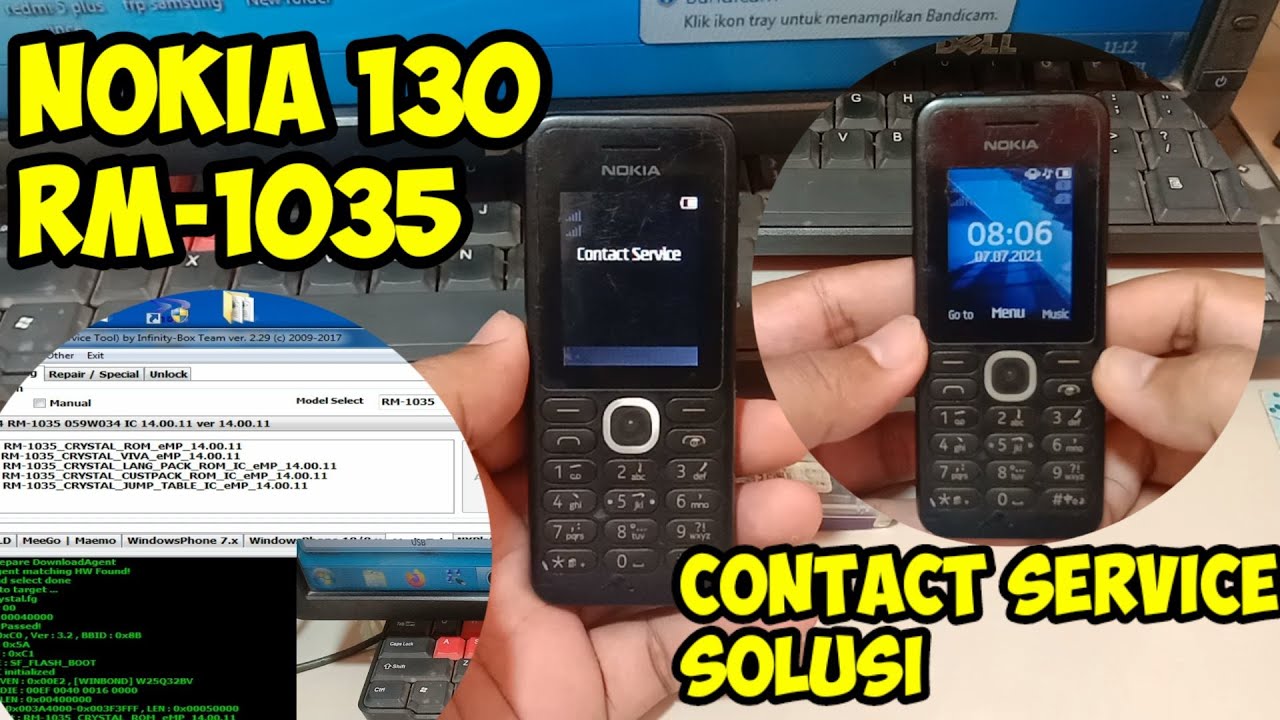 Solusi Nokia 130 RM-1035 Contact Service - YouTube