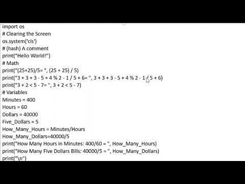 Learning Python - Lesson 1 Hello World Learning Center: - YouTube