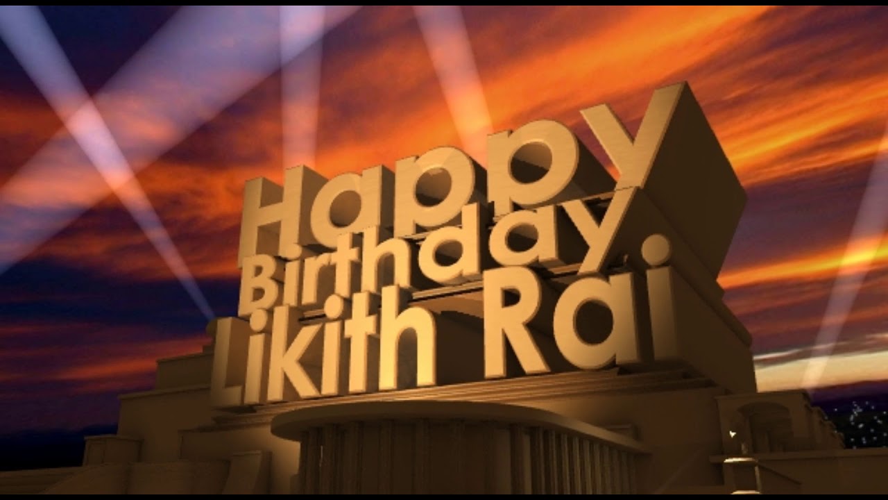 Happy Birthday Likith Rai - YouTube