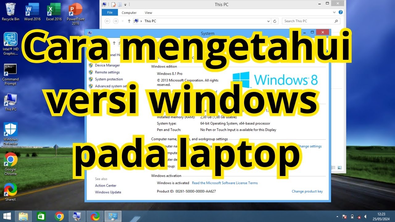 cara cek windows yang digunakan pada laptop