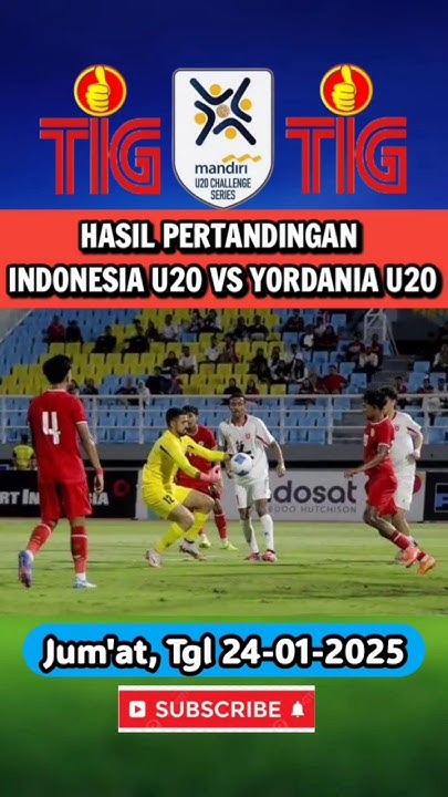 Hasil Timnas Indonesia U20 vs Yordania U20 Hari Ini #shorts #timnasindonesia #timnasu20 # ...