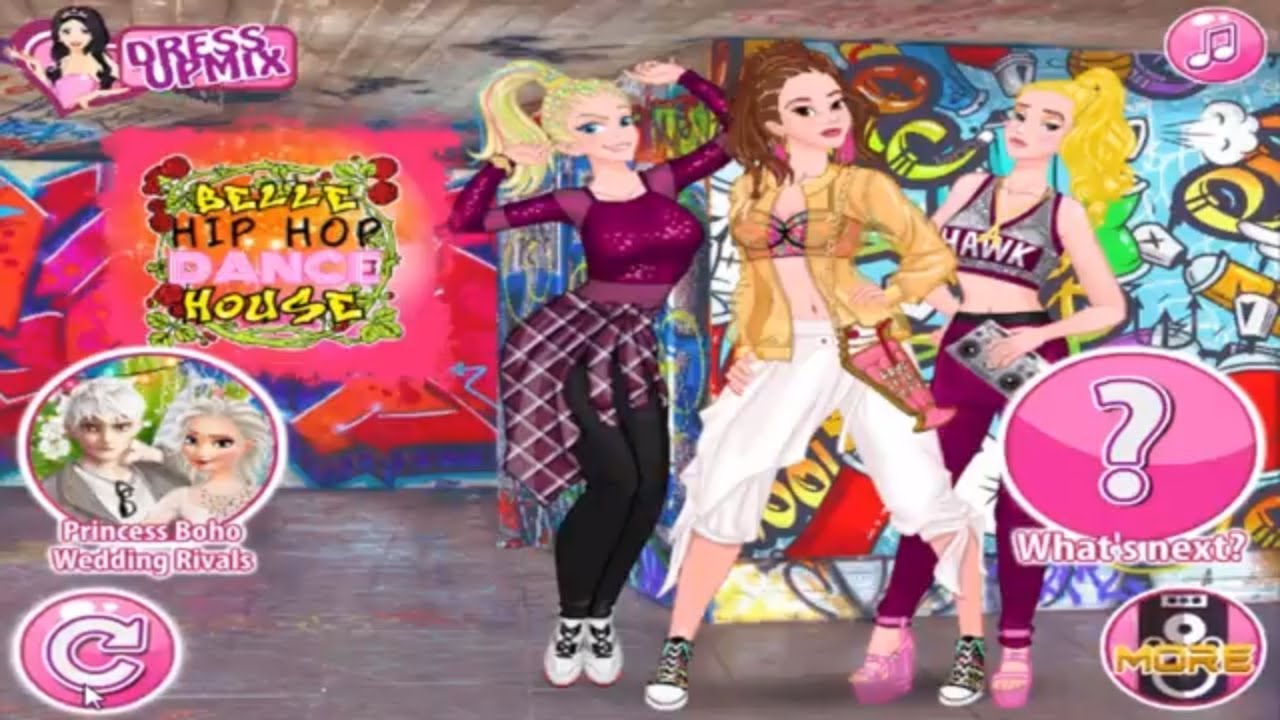 Disney Princess Games Hip Hop House of Belle - YouTube