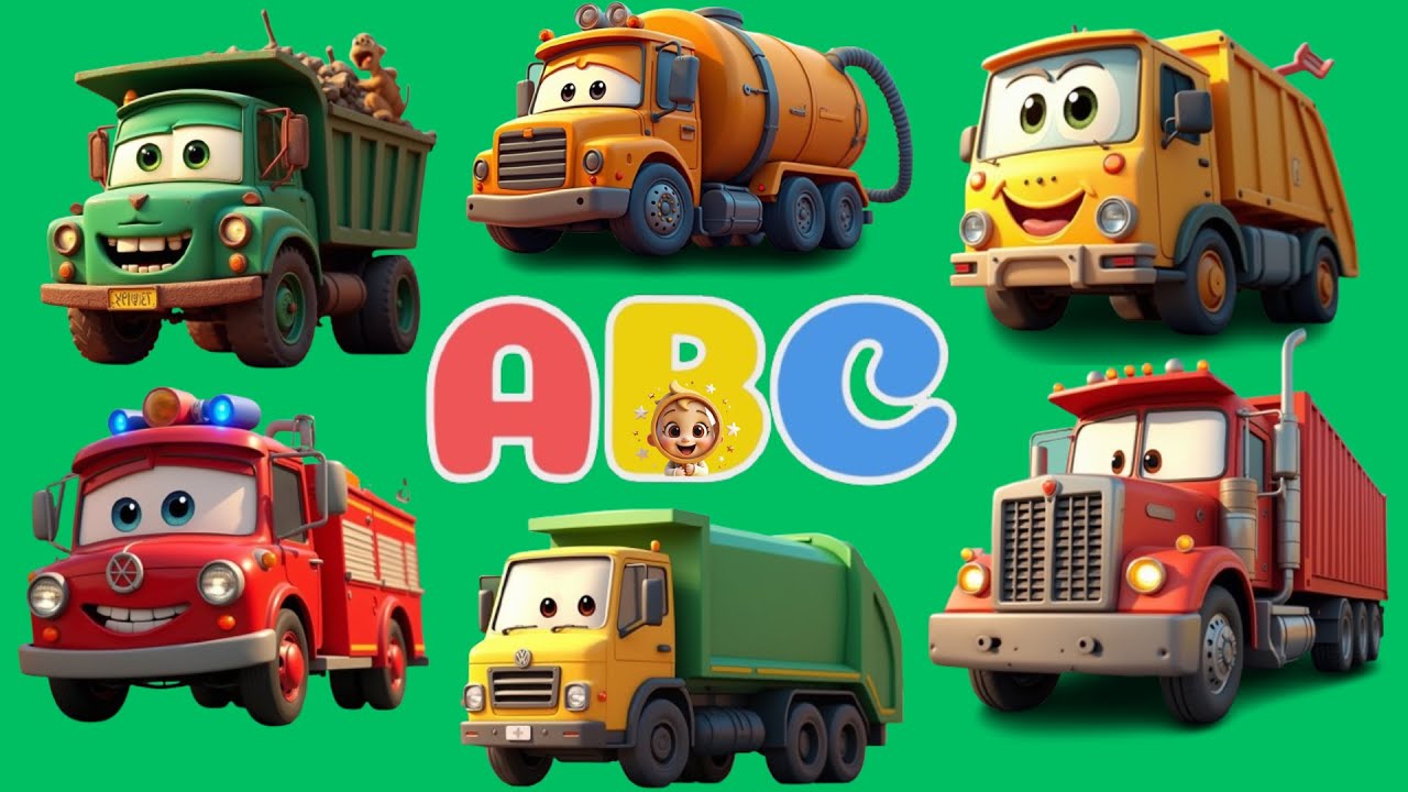 ABC Truck Song for Kids! | Fun Alphabet Song for Kids | Kids Songs ...