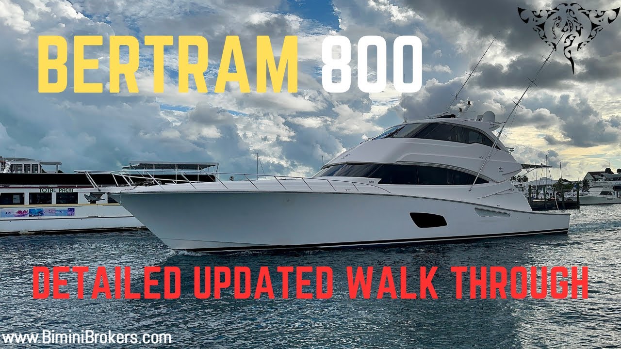 2011 Bertram 800 - Detailed 2024 updated Walk Through - YouTube