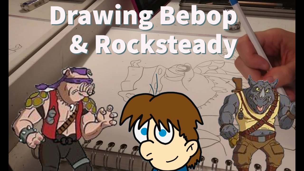 Drawing Bebop & Rocksteady from Ninja Turtles - YouTube