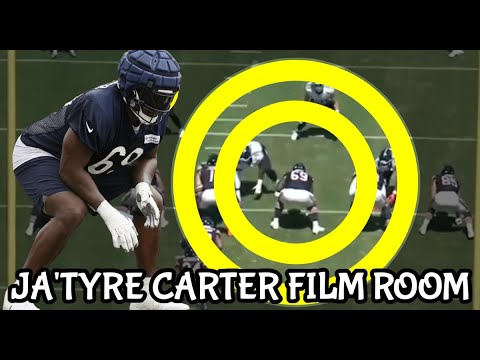 Chicago Bears Preseason Film Review Ja'Tyre Carter || Offensive Line ...
