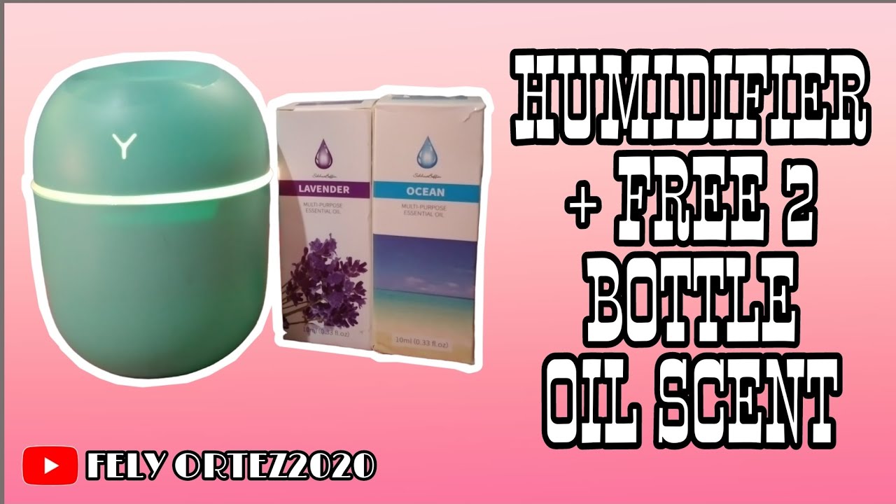UNBOXING HUMIDIFIER + FREE 2 BOTTLE OIL SCENT #trending - YouTube
