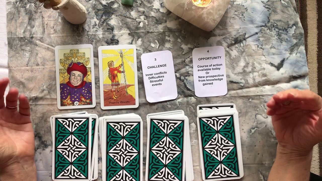 New Daily 4 Card Tarot Spread ~ Step by Step Card Reading - YouTube